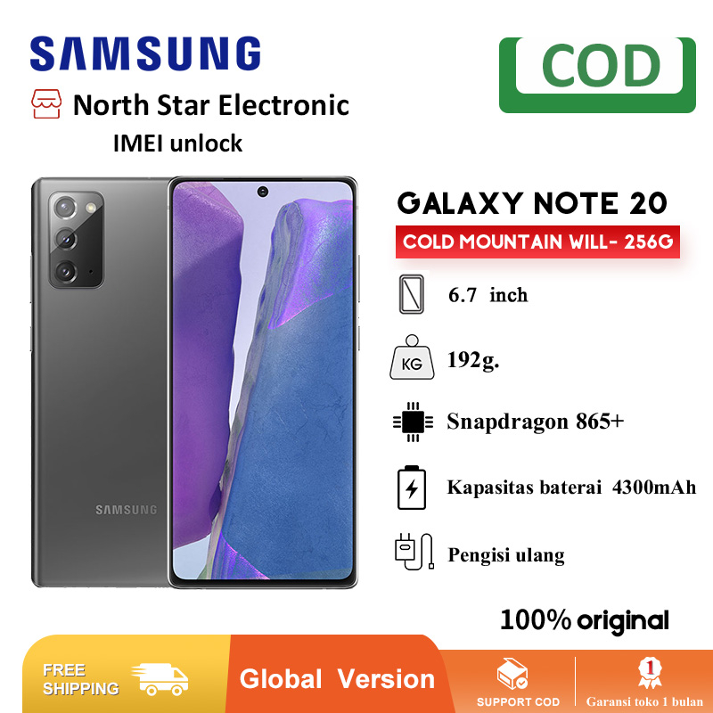 Jual SAMSUNG GALAXY NOTE 20 RAM 8GB 256GB SEKEN ORIGINAL | Shopee Indonesia
