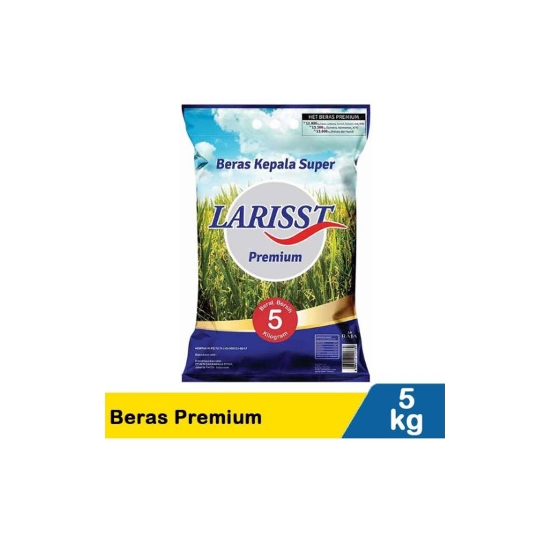 Jual BERAS LARISST 5kg | Shopee Indonesia