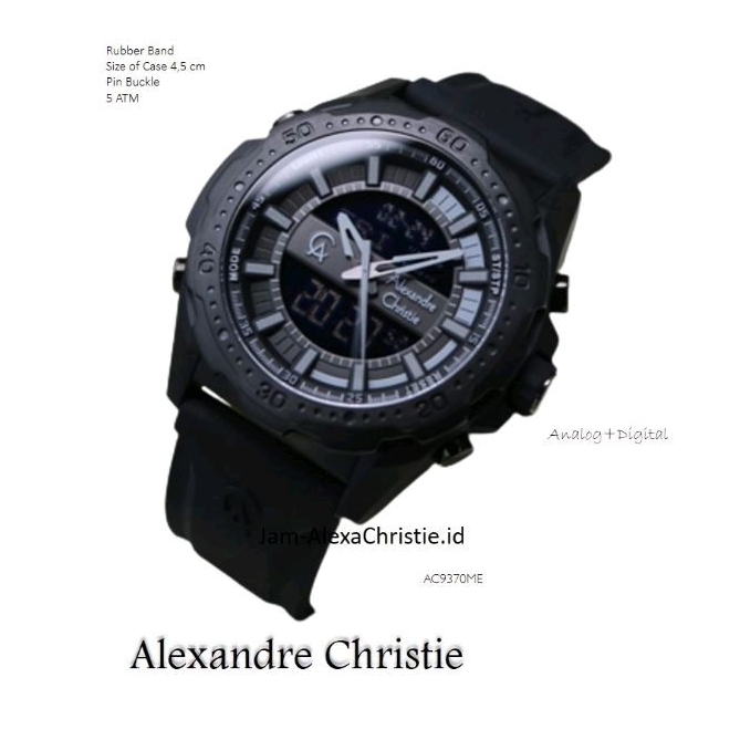 Jual TERBARU JAM ALEXANDER CHRISTIE PRIA ORIGINAL DIGITAL+ ANALOG MODEL ...