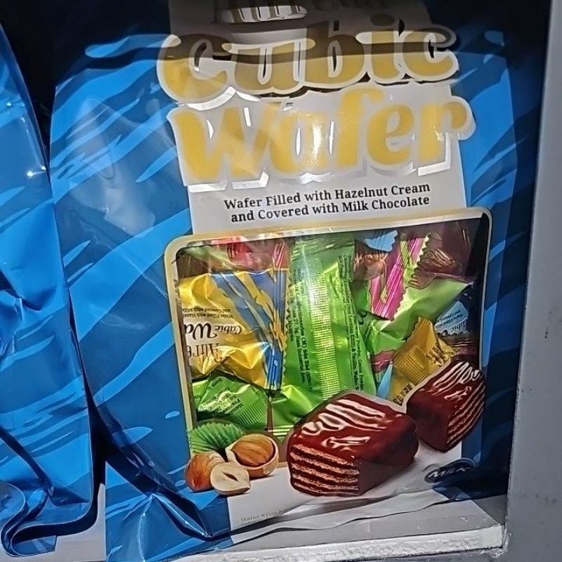 Jual Alfredo Cubic Wafer Chocolate / snack impor / snack / cemilan ...