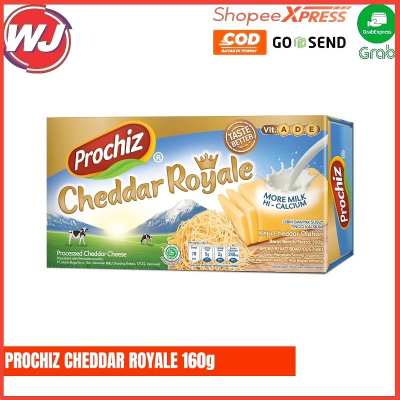 Jual PROCHIZ CHEDDAR ROYALE 160g | Shopee Indonesia