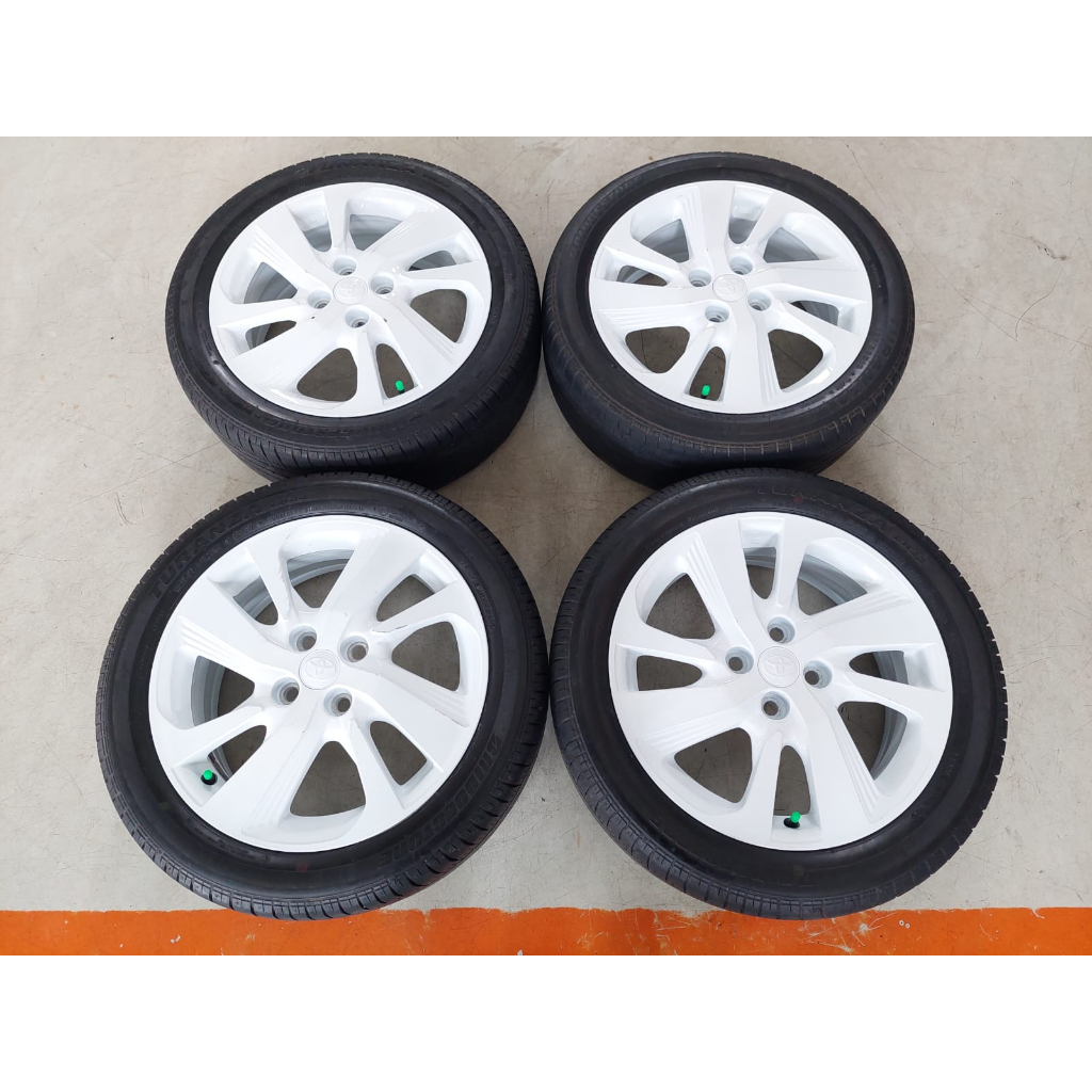 Jual velg mobil bekas copotan yaris trd ring 16 baut 4x100 + ban 195 50 r16 | Shopee Indonesia
