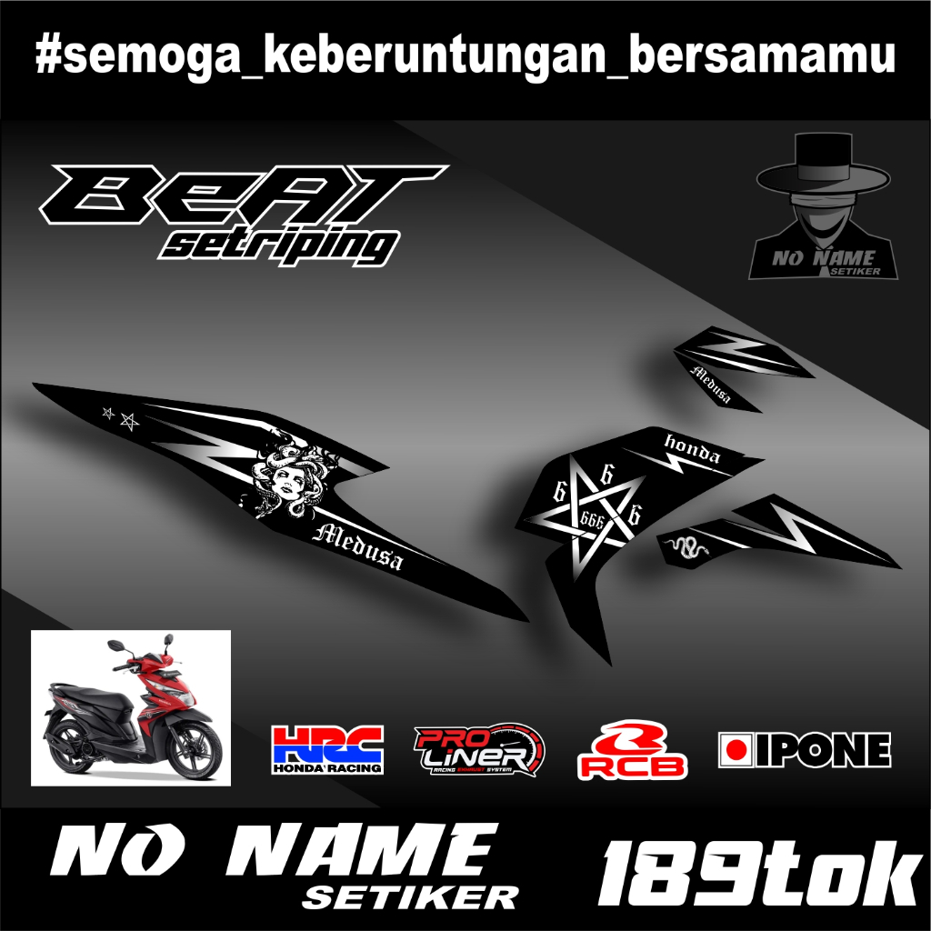 Jual Stiker striping Beat deluxe New 2020 2021 (189tok) List Sticker ...
