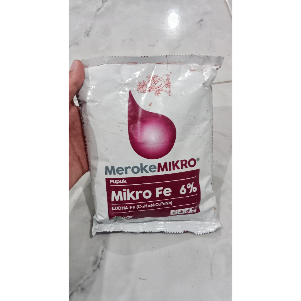 Jual Pupuk Meroke Mikro Fe EDDHA Kemasan 500 Gram | Shopee Indonesia