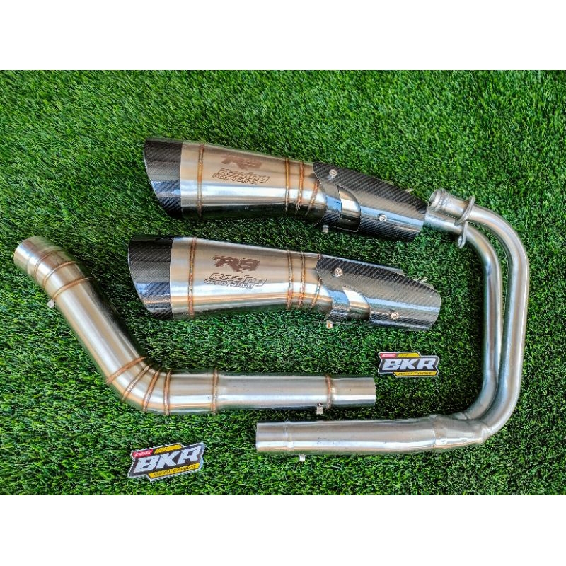 Jual KNALPOT RACING R9 H2 NINJA 250 FI Z250 CBR250RR NINJA 250 KARBU ...