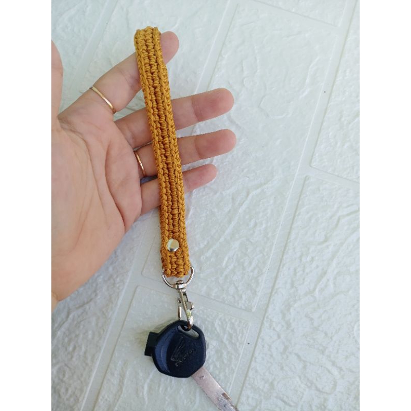 Jual TALI RAJUT DOMPET TALI TAS RAJUT CHARM GANTUNGAN KUNCI KEYCHAIN ...
