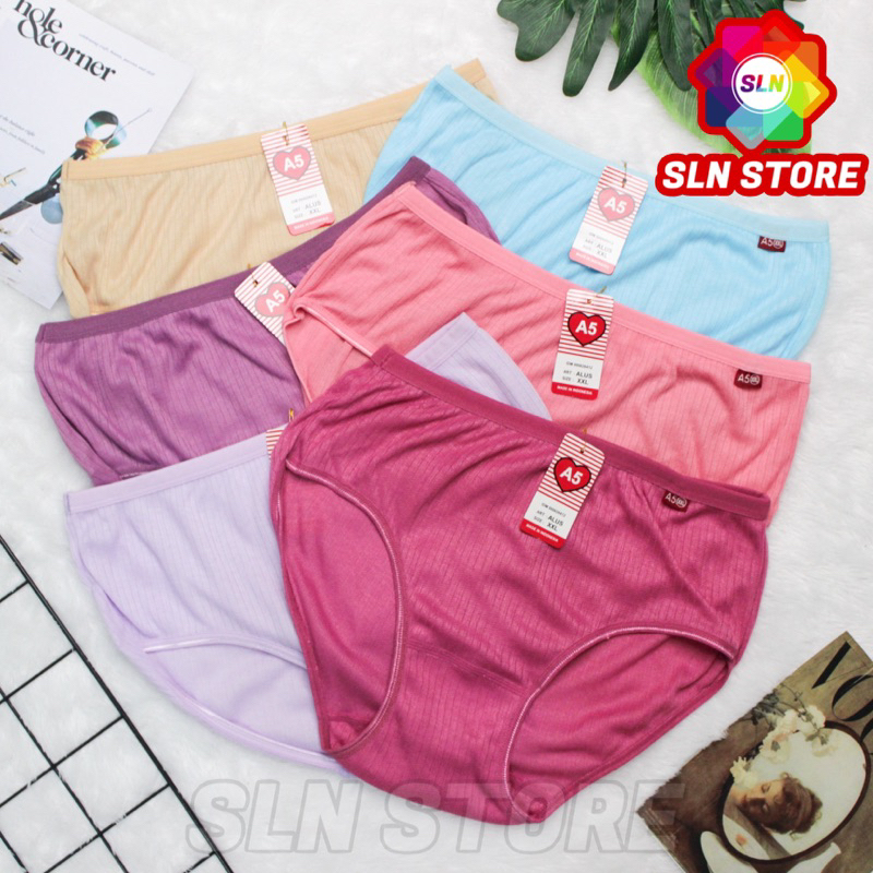 Jual ( 6 Pcs ) CELANA DALAM WANITA RAJUT A5 ALUS PREMIUM CD DEWASA GROSIR | Shopee Indonesia
