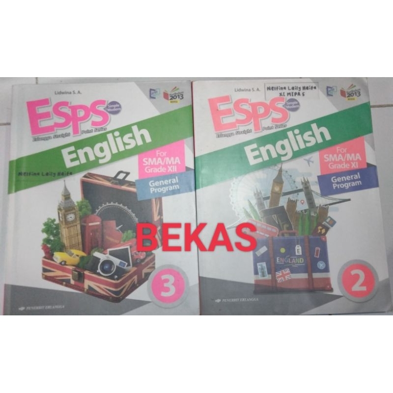 Jual ESPS English SMA Kelas 2 dan 3 Erlangga Revisi Kelompok Wajib | Shopee Indonesia