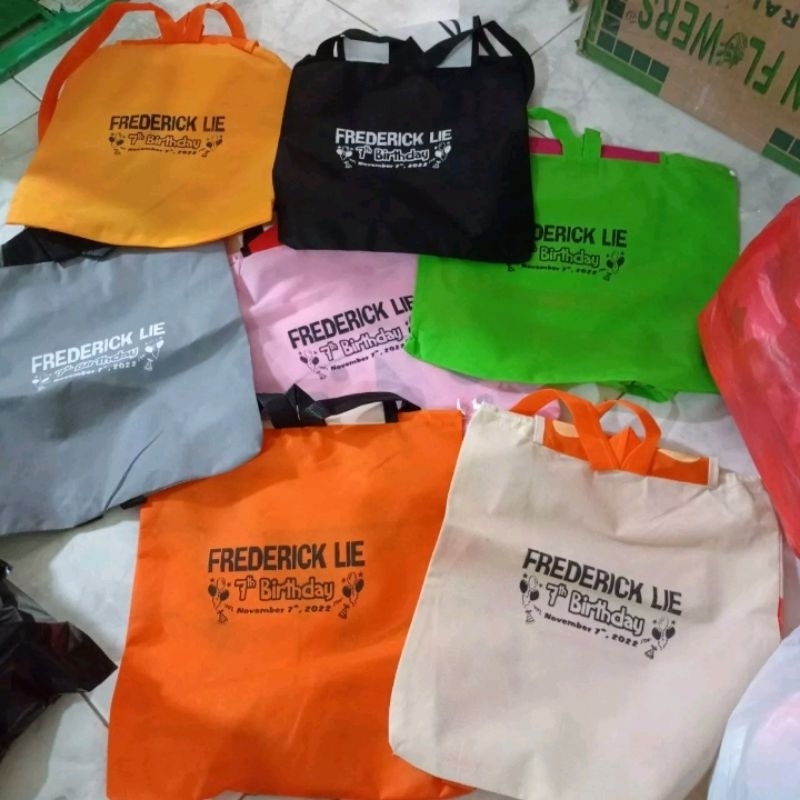 Jual Biaya tambahan sablon tas Spunbond (minimal 50 tas) | Shopee Indonesia