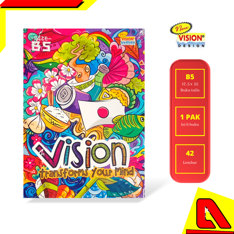 Jual BUKU TULIS VISION BOXY 42 [ UKURAN B5 ] | Shopee Indonesia