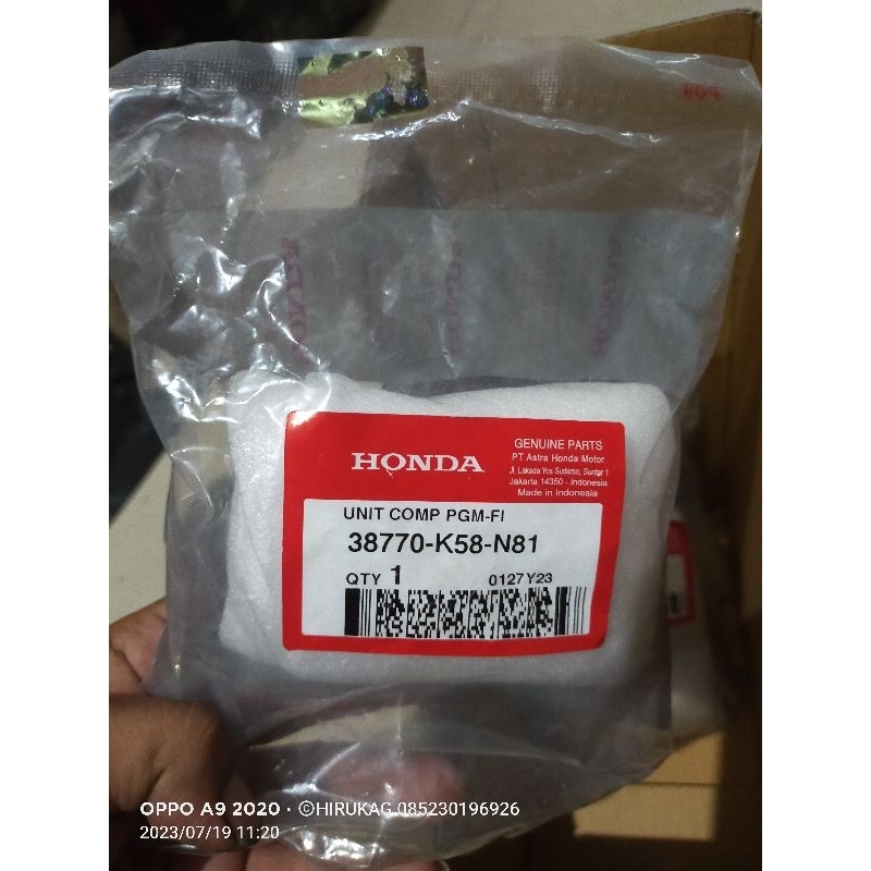 Jual 38770-K58-N81 HGP AHM 100% ORIGINAL CDI ECM ECU REVO FI INJEKSI ...