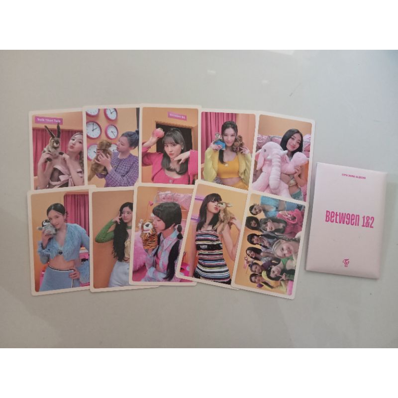 Jual BOOKED Photocard POB Twice Set Album Between 1&2 Nayeon Jeongyeon Momo Sana Jihyo Mina ...