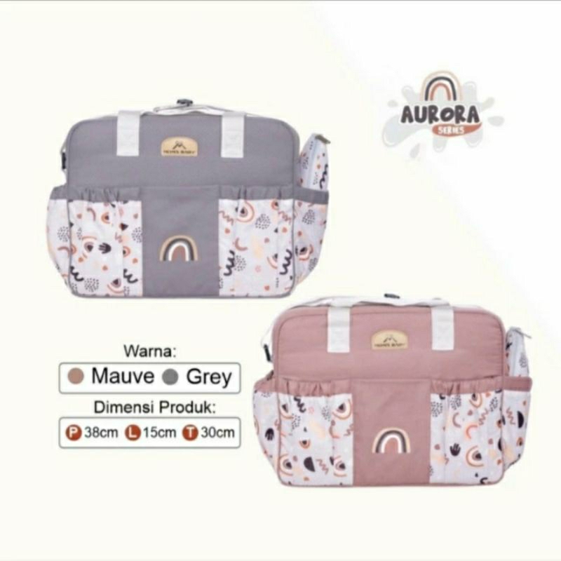 Jual Mom's Baby Tas Bayi Besar Aurora Series | Shopee Indonesia