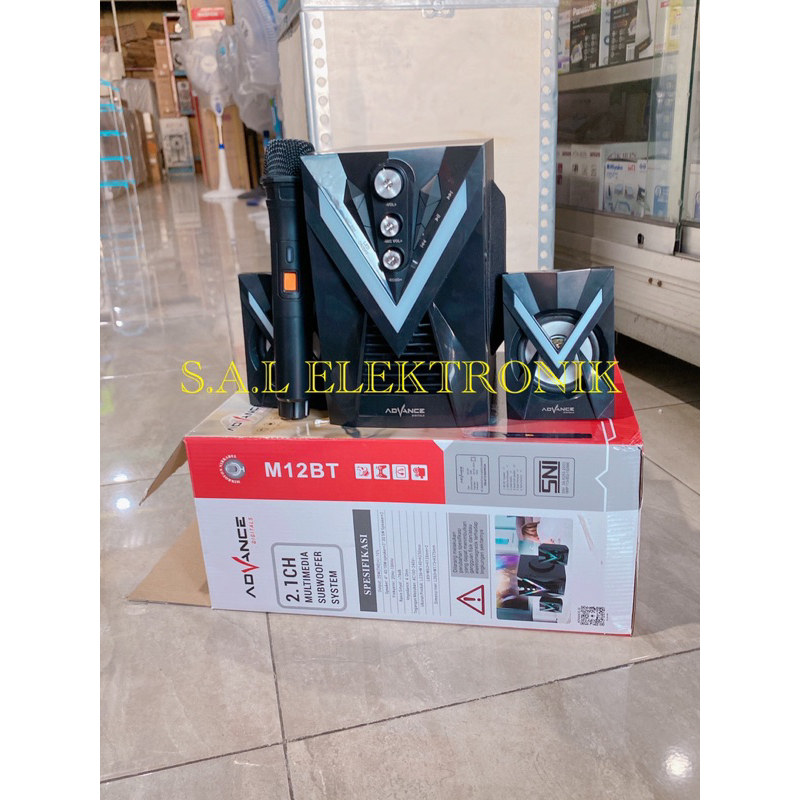 Jual Speaker Advance M12BT Mic Wireless Free | Shopee Indonesia