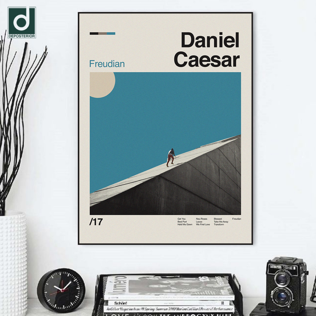Jual Poster Daniel Caesar - Freudian Cover Album Frameblock | Shopee ...