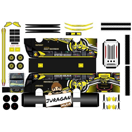 Jual DIY Miniatur Bus STJ Mooneyes Papercraft | Shopee Indonesia