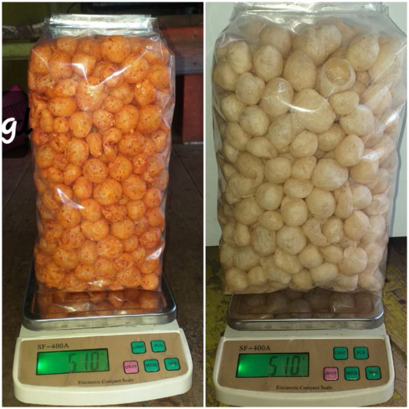 Jual Endog Lewo Emplod Lewo Original & Pedas 500gr, cimol kering pedas ...