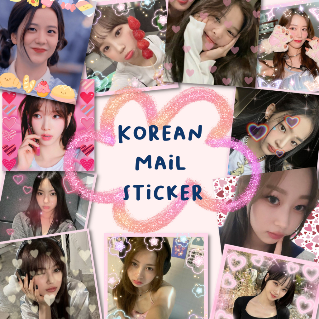 Jual BLACKPINK AESPA NEW JEANS LESSERAFIM STICKER DECO || KOREAN MAIL STICKER PAKET DECO GLOSSY ...