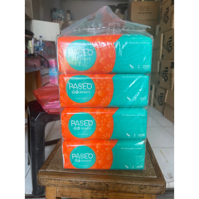 Jual Tissue paseo 200 sheet PAKET 4 PCS | Shopee Indonesia