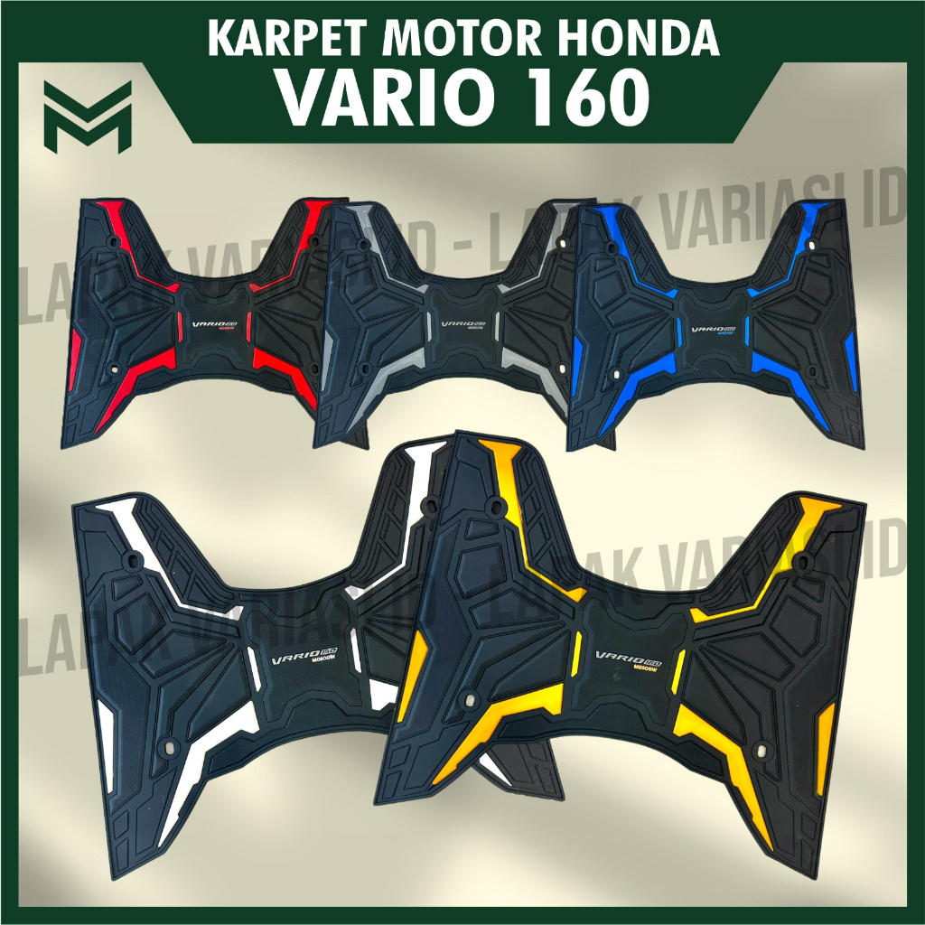 Jual KARPET HONDA VARIO 160cc 2022 2023 CBS ABS ISS ORIGNAL MOSCOW STEP FLOOR MATT 3D RUBBER ...