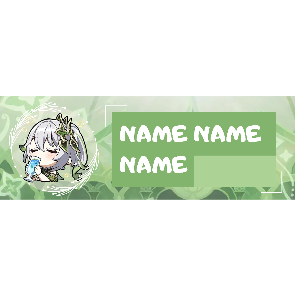 Jual Stiker Label Nama Genshin Impact (Archon) | Shopee Indonesia