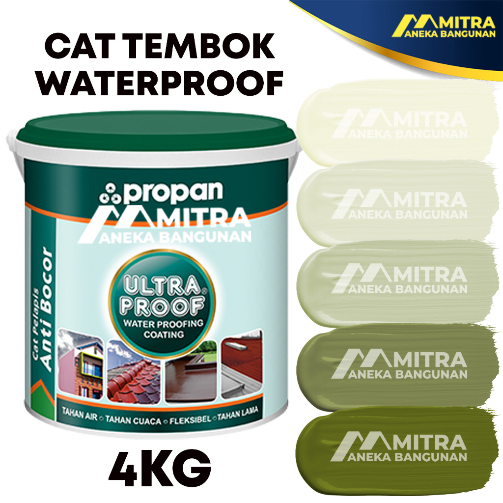 Jual ULTRAPROOF PROPAN 4KG CAT TEMBOK WATERPROOF / SAGE GREEN HIJAU NT ...