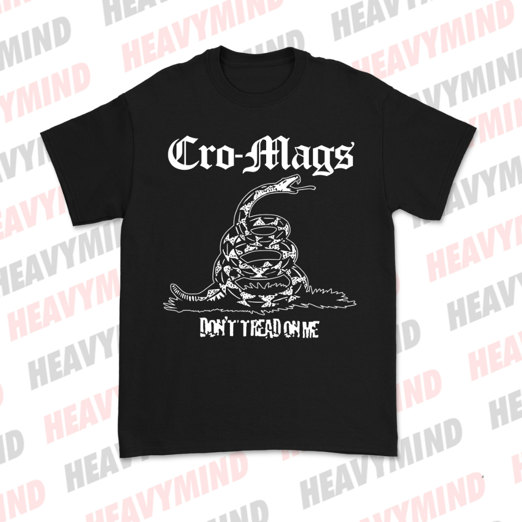 Jual Kaos Band Cro-Mags - Don't Tread On Me Free sticker | Shopee Indonesia