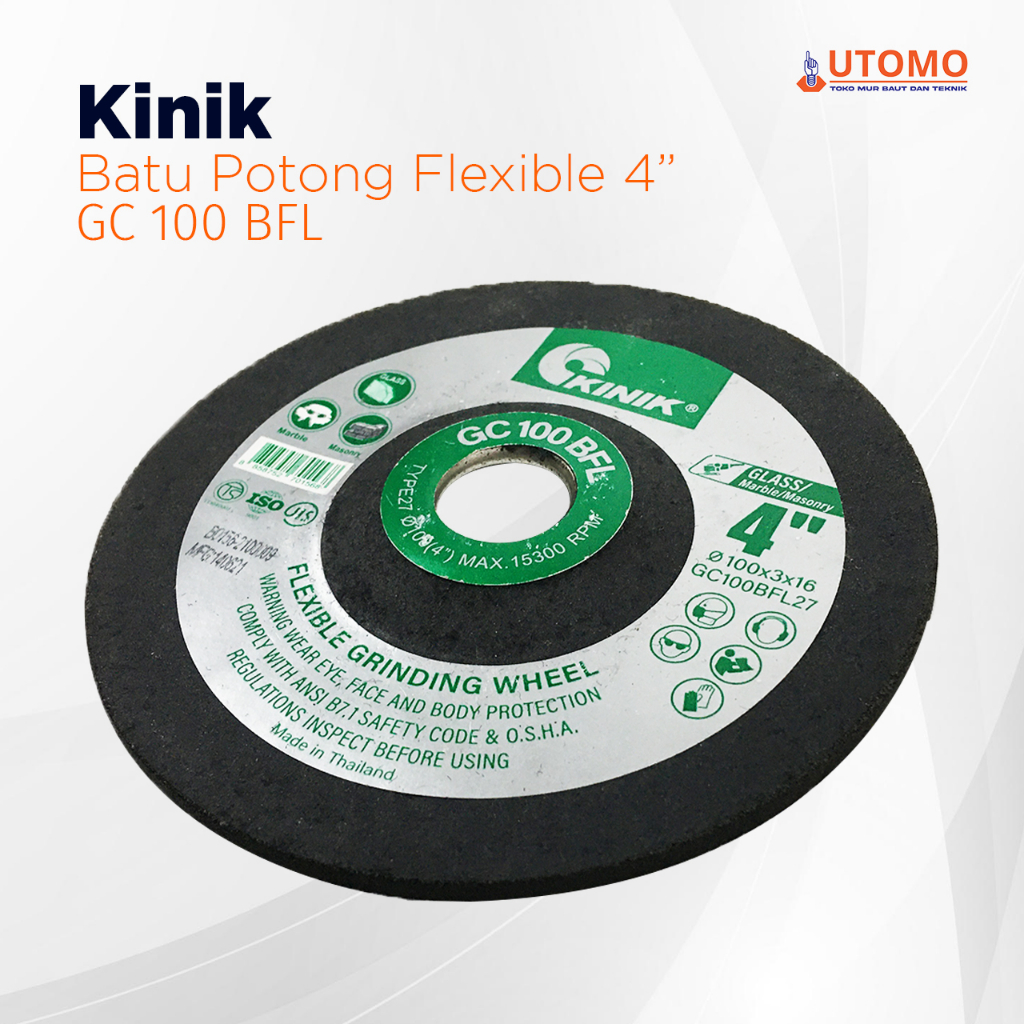 Jual Batu Gerinda Flexible Kinik 4" / Poles Flexible Kinik | Shopee ...