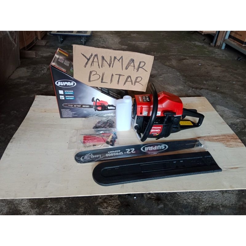 Jual mesin gergaji mesin / chainsaw merek Supra bar 22 / Senso ...