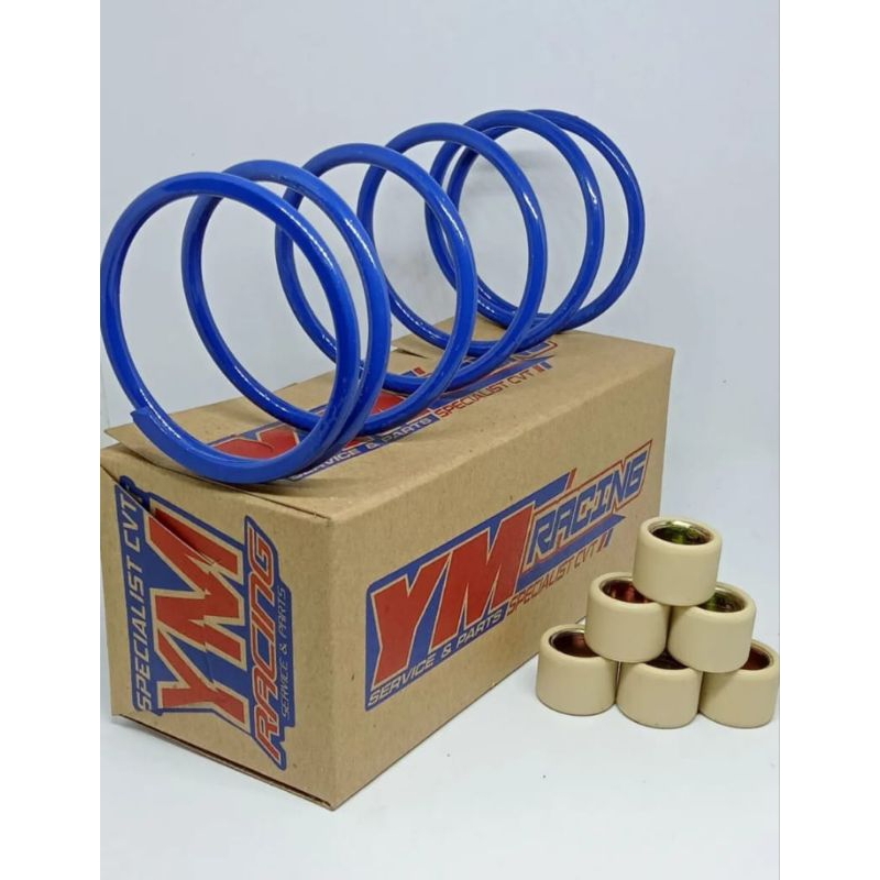 Jual roller dan per cvt 1000 rpm 1500 rpm 2000 rpm YM RACING | Shopee ...