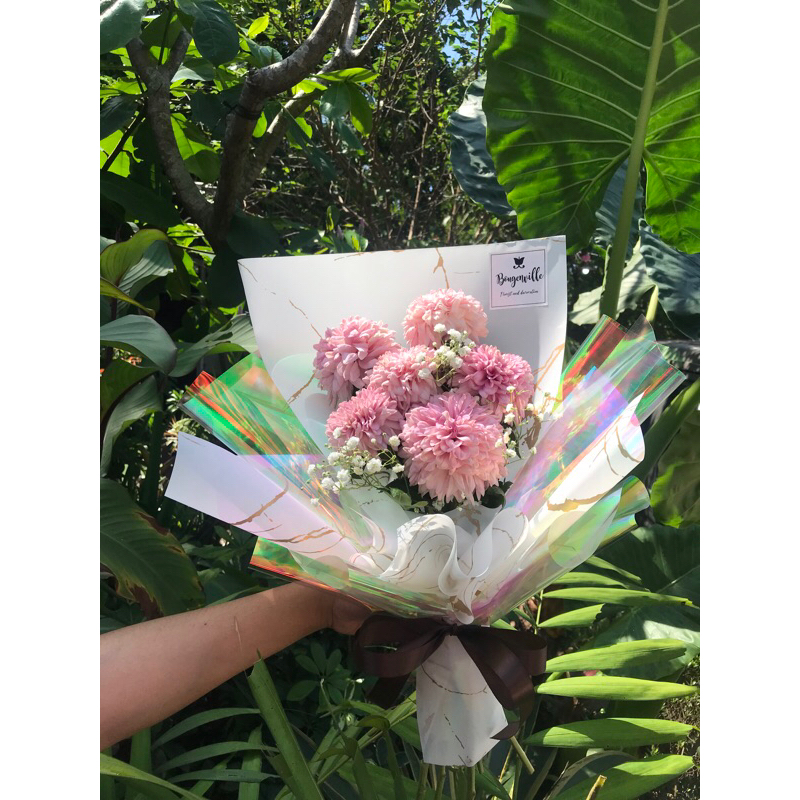 Jual gompi bouquet buket bunga gompi pompom bouquet | Shopee Indonesia