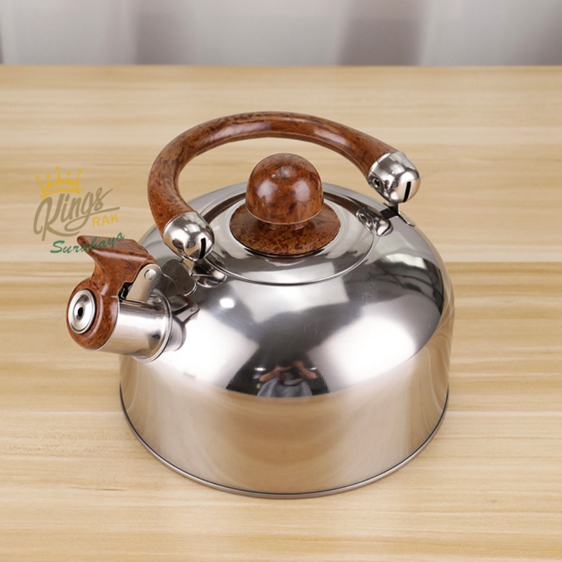 Jual TEKO BUNYI SIUL STAINLESS STEEL / TEKO PELUIT AIR PANAS / WHISTLING KETTLE / CERET MASAK ...