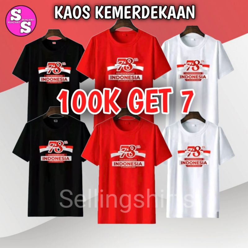 Jual PAKET 100RB DAPAT 7 KAOS KEMERDEKAAN PRIA WANITA DEWASA | Shopee ... Jual PAKET 100RB DAPAT 7 KAOS KEMERDEKAAN PRIA WANITA DEWASA | Shopee ...