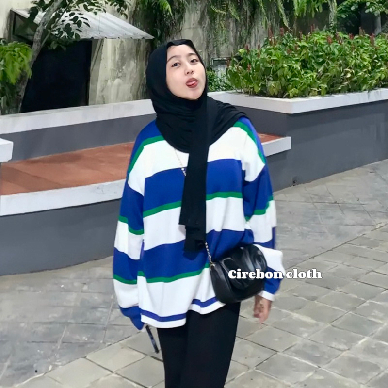 Jual Cirebon Cloth - Malika Sweater Rajut Oversize Motif Blaster ... Jual Cirebon Cloth - Malika Sweater Rajut Oversize Motif Blaster ...