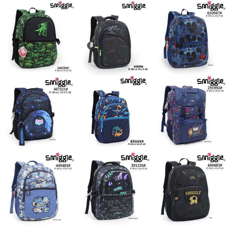 Jual Smiggle Backpack for boys (Large) | Shopee Indonesia