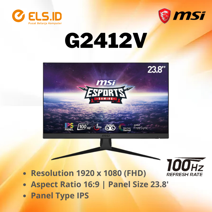 Jual Monitor MSI LED IPS Gaming Optix G2412V 24' FHD IPS | Shopee Indonesia