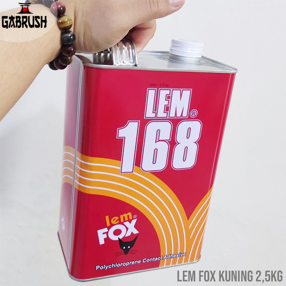 Jual Lem FOX Kuning Serbaguna Contact Adhesive 2500 Gram | Shopee Indonesia