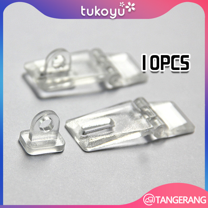 Jual Gembok Engsel Akrilik 10pcs/Gembok Akrilik Bening/Acrylic Hinge ...