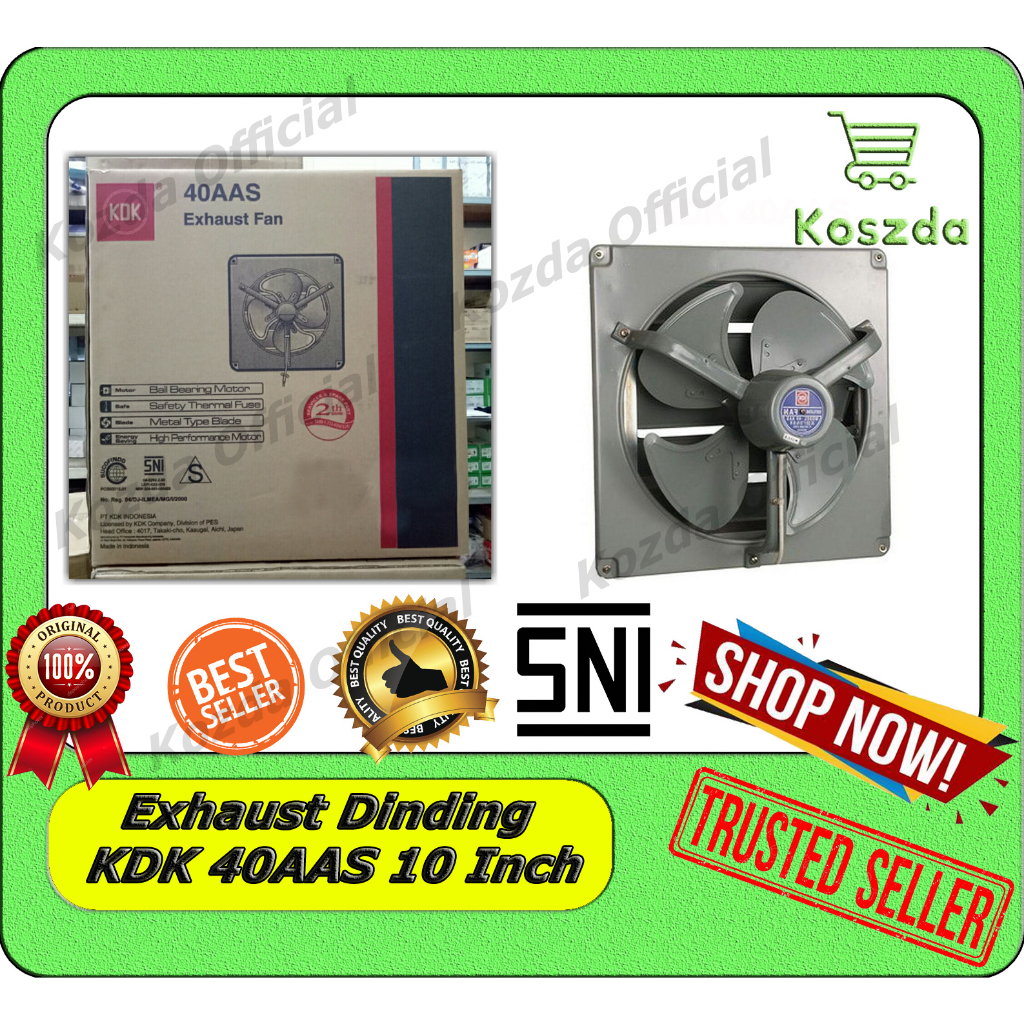 Jual KDK Exhaust Fan 40AAS 16 Inch Dinding , Tembok Bahan Besi Bergaransi | Shopee Indonesia