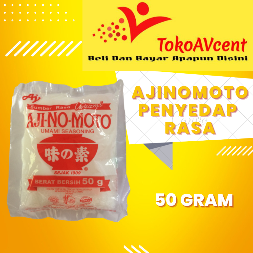 Jual AJI-NO-MOTO® Penyedap Rasa MSG Ajinomoto 50g (3 pcs) | Shopee ...
