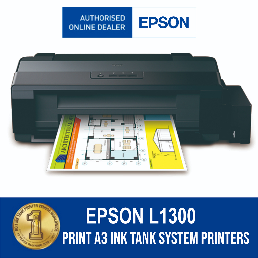 Jual Printer Epson L1300 (Print Only) A3 Lengkap TINTA ORIGINAL 664 ...