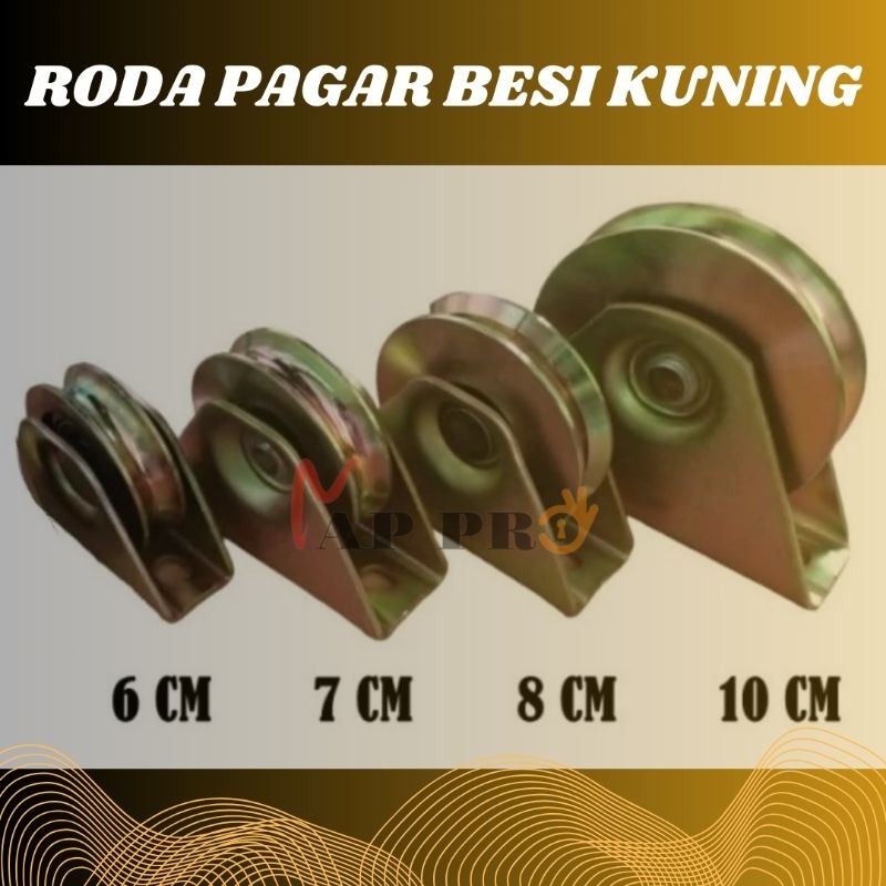 Jual Roda Pagar Besi Kuning OCP Siku V | Shopee Indonesia