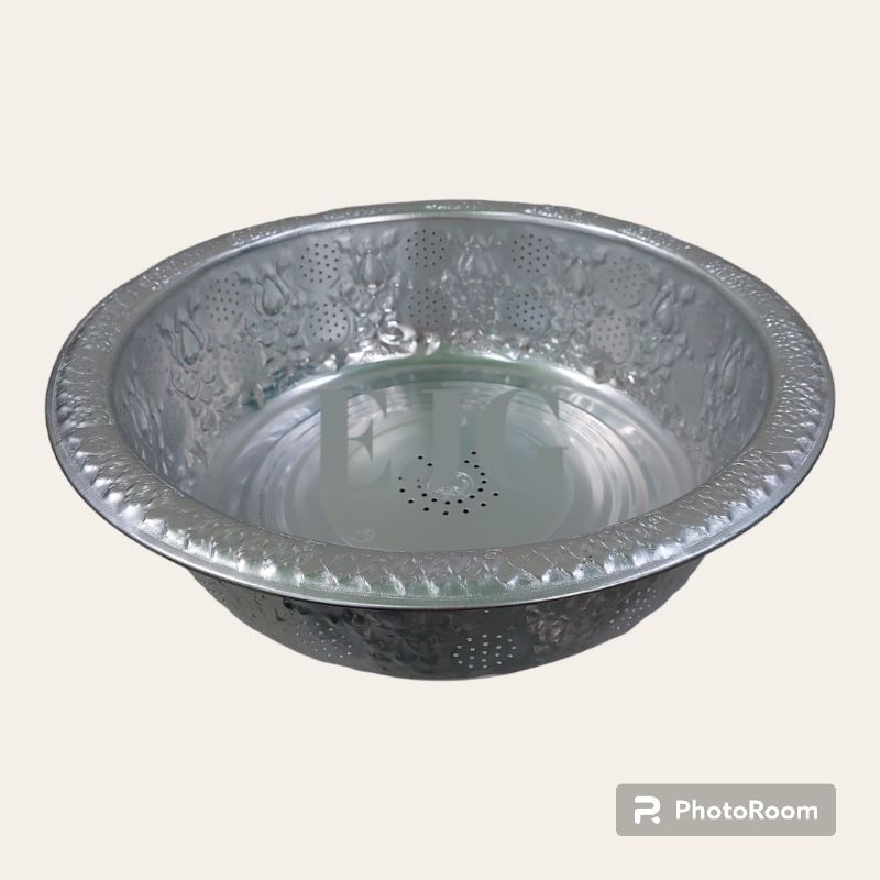 Jual Sangku Nasi/Tempat Nasi/Wakul Nasi Ukir Prasmanan Alumunium 40cm ...