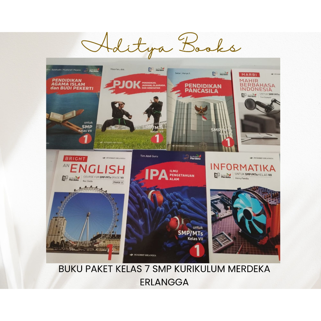 Jual BUKU PAKET KELAS 7 SMP/MTS KURIKULUM MERDEKA - ERLANGGA | Shopee Indonesia