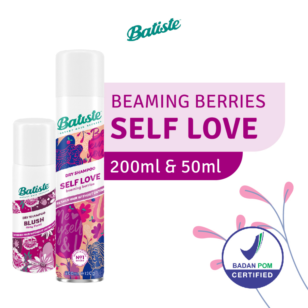 Jual Batiste Self Love Beaming Berries Dry Shampoo 200ml + Batiste ...