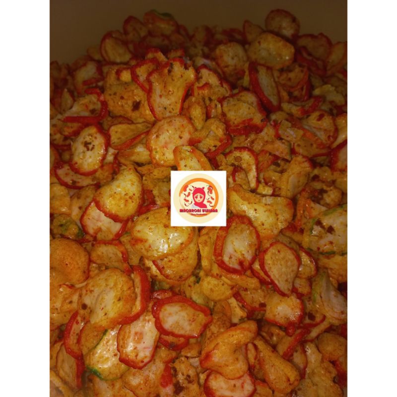 Jual Cemilan/ Basreng Pedas Daun Jeruk / Basreng Original / Rasa Bawang ...