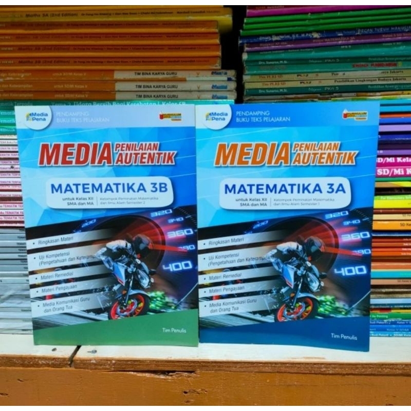Jual Buku Media Penilaian Autentik MATEMATIKA 3A 3B SMA Kelas 3 K13 ...