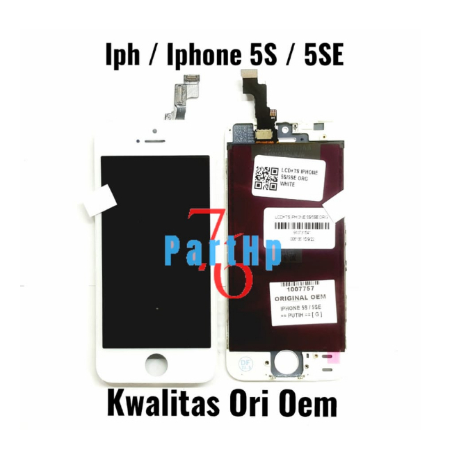 Jual Lcd Touchscreen Fullset iPh - 5S - 5SE - Putih | Shopee Indonesia