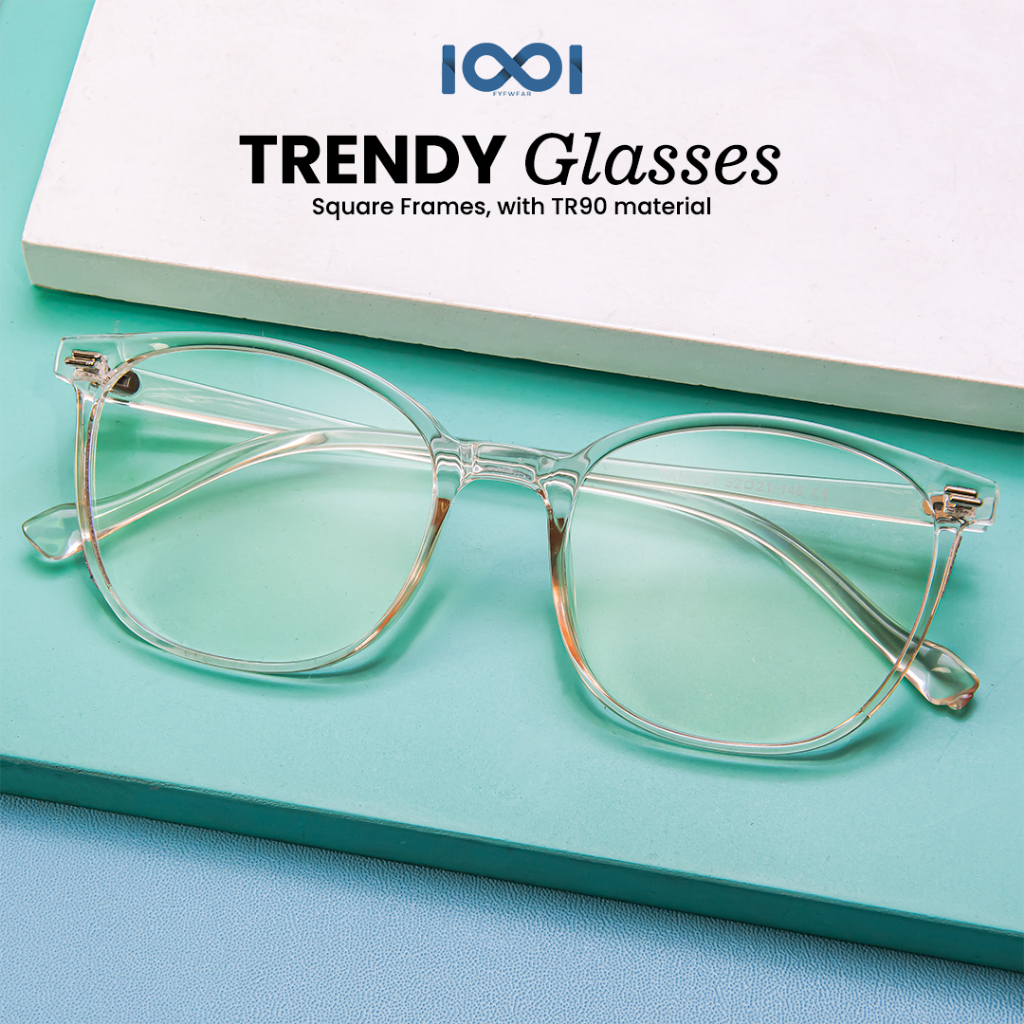 Jual IOOI Eyewear - Kacamata Kotak TR Trend Anti Radiasi Bluecromic ...