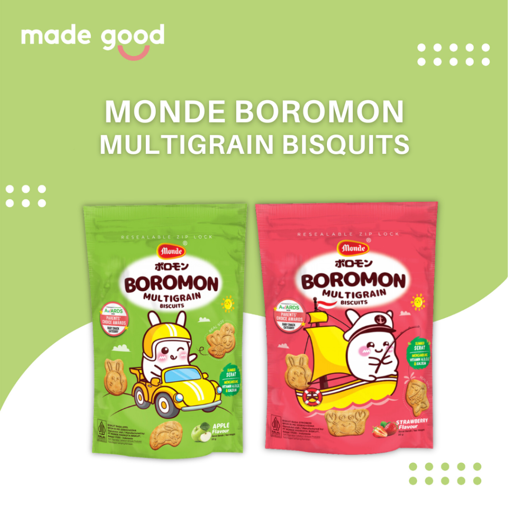 Jual Monde Boromon Multigrain Biscuit Apple Strawberry 50gr Snack Anak ...